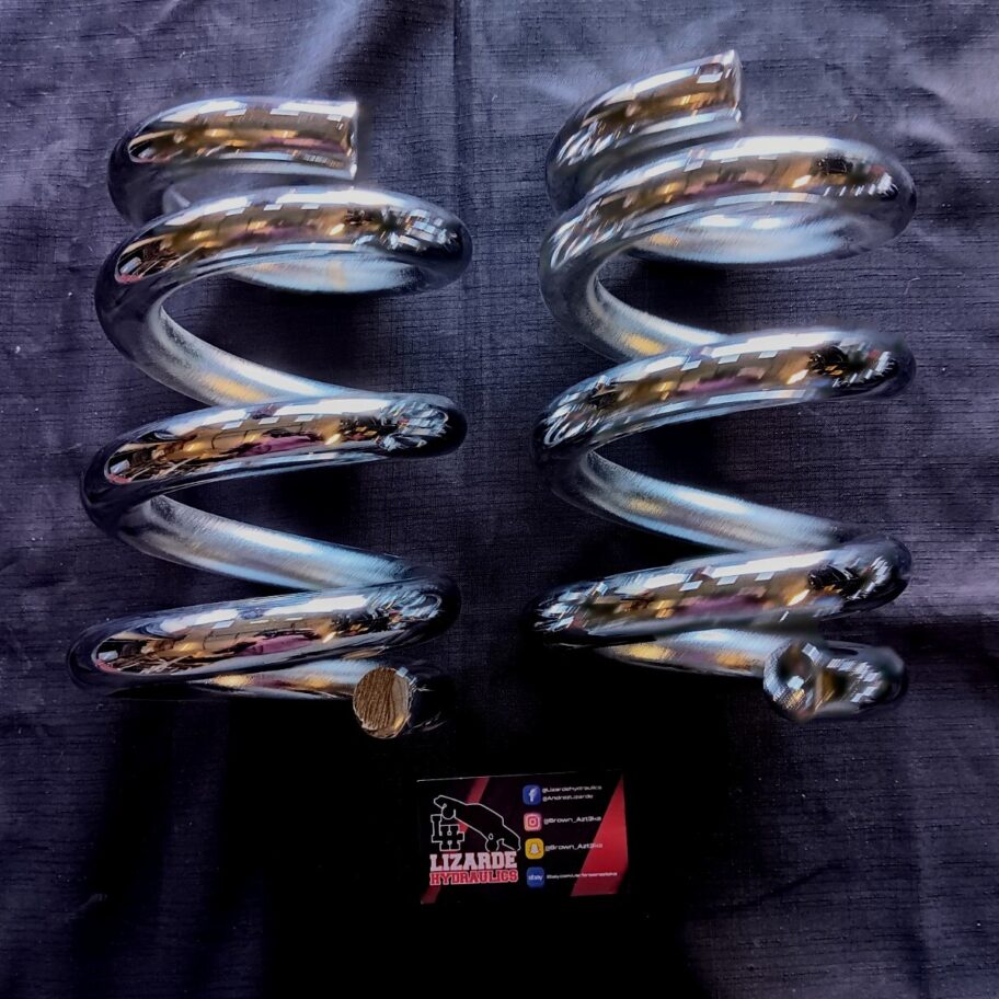 Lowrider hydraulics 2.5 ton Pre Cut coil springs *CHROME ...